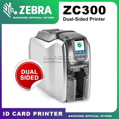 Promo ID CARD PRINTER KARTU ZEBRA ZC300 / ZC-300 USB + LAN ETHERNET 2 SIDE - CS200e Dual Cicil 0 ...