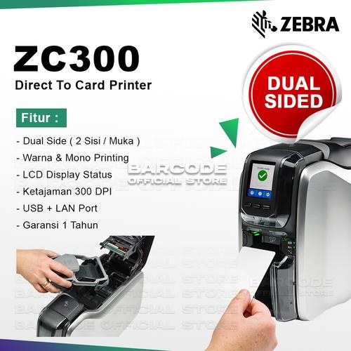 Promo ID CARD PRINTER KARTU ZEBRA ZC300 PENGGANTI ZXP SERIES 3 DUAL SIDE Cicil 0% 3x - Jakarta ...