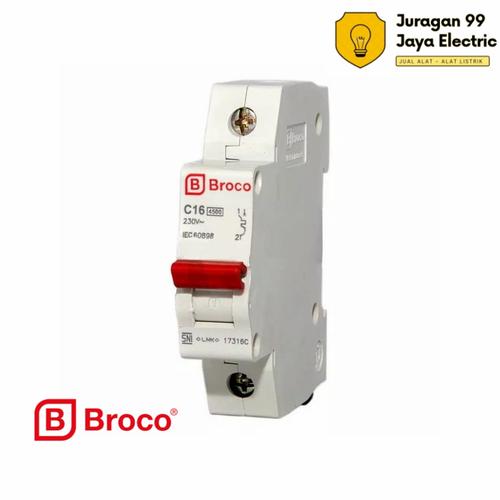 Jual BROCO MCB 1 Phase 16A / MCB BROCO 16 ampere - Jakarta Utara - JURAGAN 99 JAYA | Tokopedia