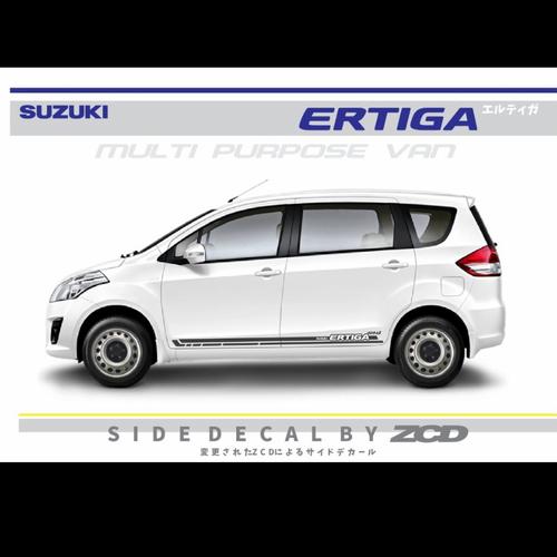 Jual Sticker side decal Suzuki Ertiga by ZCD modified - hitam doff ...