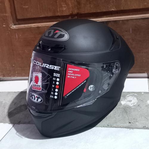 Jual HELM KYT TT Course Black Doff - White Solid 2nd - Kab. Ponorogo - Signora Helm | Tokopedia