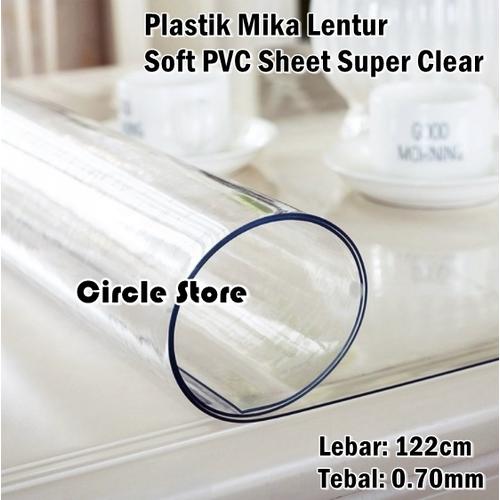 Jual Plastik Mika Lentur Flexible PVC Super Clear Bening 122cm Tebal 0.70mm - 0.10mm - Jakarta ...
