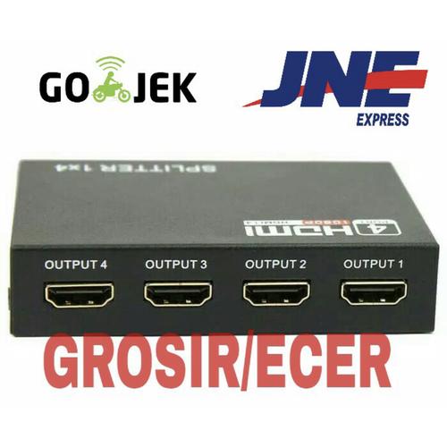 Jual HDMI SPLITTER 4 PORT(1 INPUT 4 OUTPUT SPLITER 4PORT CONVERTER FULL ...