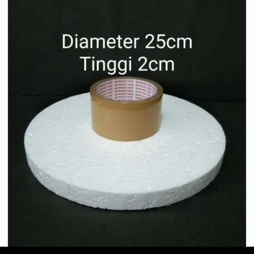 Jual Bulat Diameter 25cm (Kotak 25x25cm) Tinggi 1-5cm Dummy Cake ...