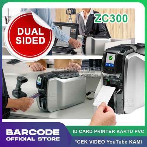 Promo Printer ID Card ZEBRA ZC300 Pengganti ZXP3 Cetak Kartu ZC-300 DUPLEX Cicil 0% 3x - Jakarta ...