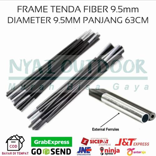 Jual frame fiber tenda 9,5 mm tiang tenda camping - headpole - Jakarta ...