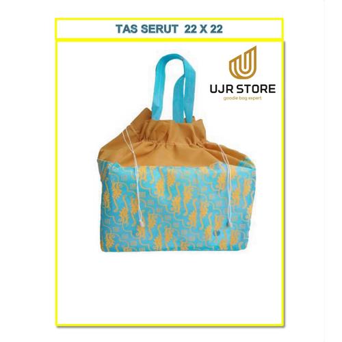 Jual TAS SERUT BATIK PARANG BOX NASI/ SNACK UKURAN 22 X 22 - Kota Depok ...