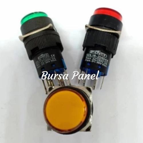 Jual Iluminated Push Button with LED 16 mm SDL16-22ADL - Kuning ...