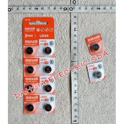 Jual BATERAI LR44 (A76) MAXELL - Kab. Sidoarjo - Dahlia Electric SDA ...