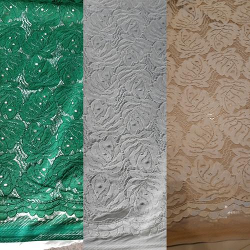 Jual Kain BROKAT KATUN premium import ( 0.50mt) - cream khaki - Kota ...