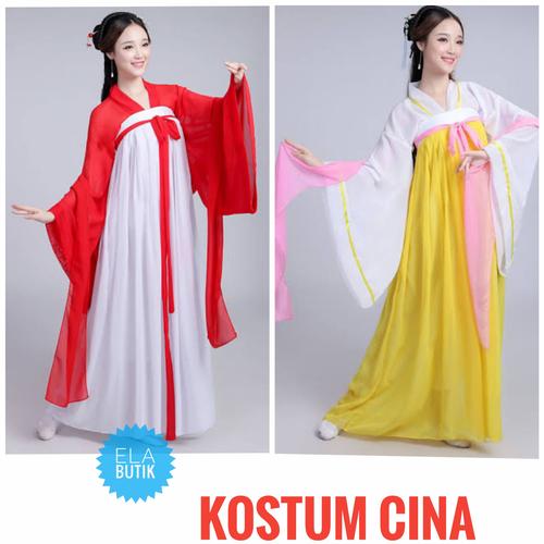 Jual hanfu cina-tradisional Chinese costume - merah-putih, S - Kota ...