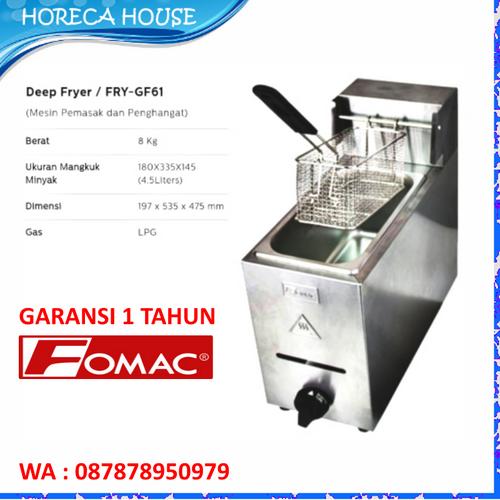 Jual Tempat Penggorengan Deep Fryer FRY-GF61 4.5 Liter FOMAC - Jakarta ...