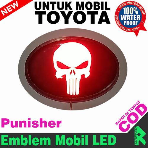 Jual Emblem Mobil Toyota Logo Punisher Lampu Variasi Mobil Lampu Stop ...