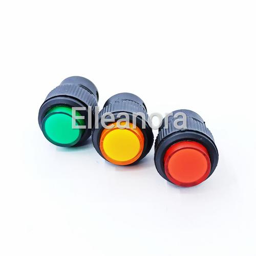 Jual Saklar Push On Bulat + Lampu DC 3V - Kuning / Orange - Jakarta ...