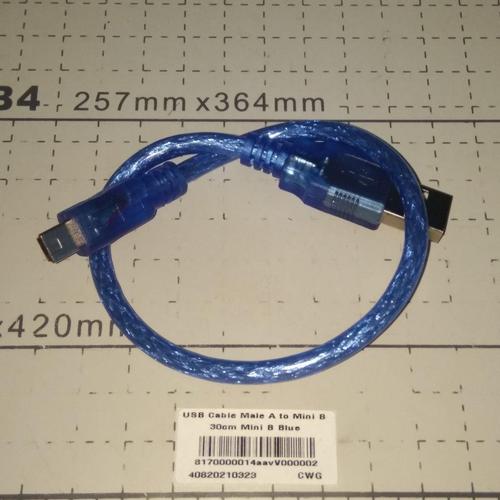 Jual USB Cable ARDUINO NANO Male A to Mini B 30cm Data Charging Power ...