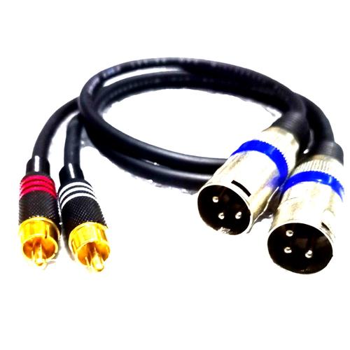 Jual Kabel Audio Canare 2 Jalur 1 Meter Jack 2 RCA Male Gold to 2 XLR ...