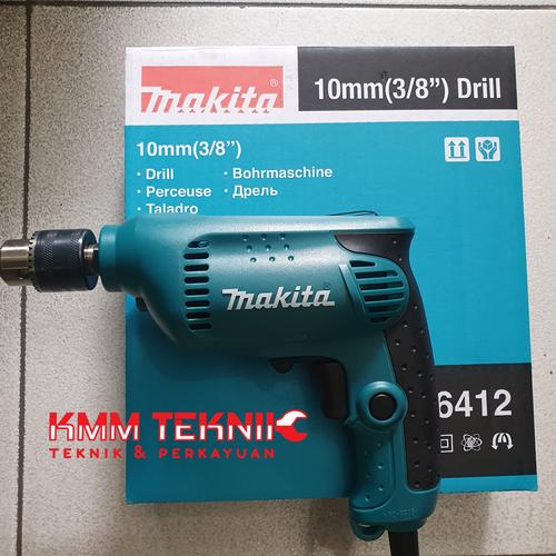 Jual MAKITA MESIN BOR BESI 6412 REVERSIBLE 10MM HAND DRILL KAYU BOLAK ...