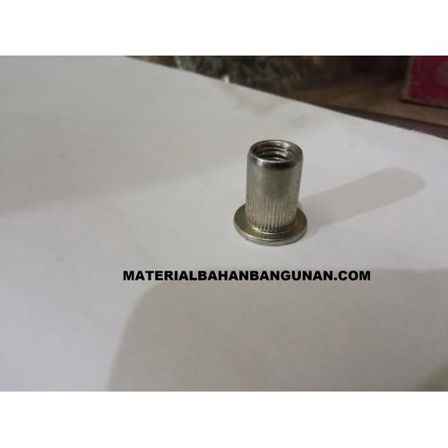 Jual Mur Paku Keling m 8 x 18 mm Rivet nut Flat Head Mur Ripet Rifet ...