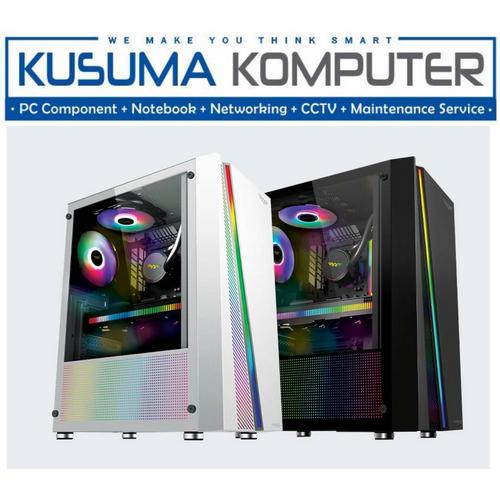 Jual Casing Armaggeddon Kagami K2 BLACK + 3 Fan Casing PC Gaming - Kab ...