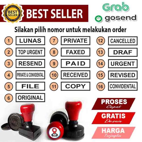 Jual stempel paid/nama/Urgent/Cancelled/Lunas/otomatis - Jakarta Timur ...