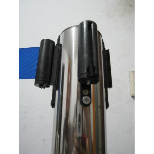 Jual Tiang Pembatas Tiang Antrian Stainless Pita Biru / tiang panjang ...