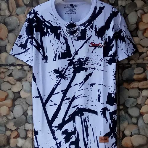 Jual baju pria kaos distro struggle II original premium - putih corak ...