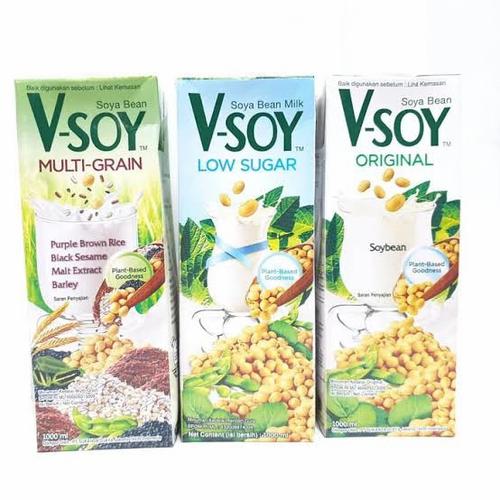 Jual vsoy 1 liter/vsoy multi grain/vsoy original/vsoy low fat - low fat ...