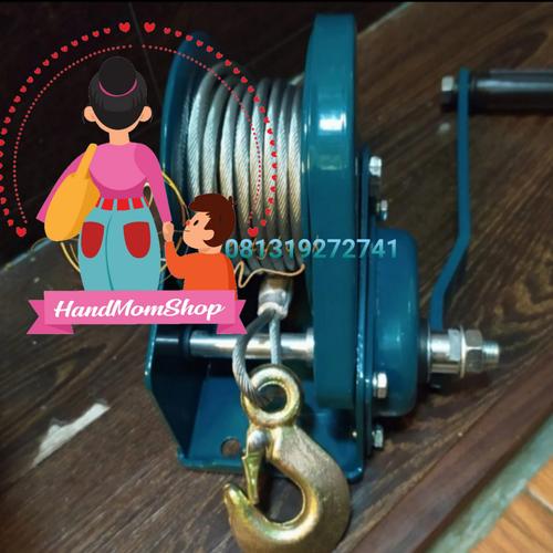 Jual hand Winch Katrol 1200 lbs WIPRO sling 4mm x 10 meter KATROL ...