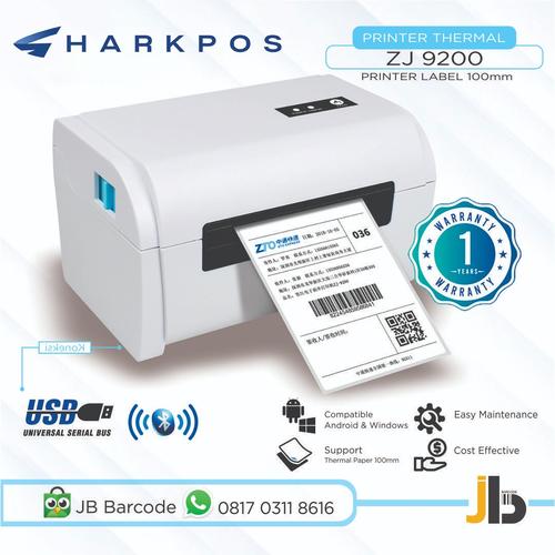 Jual PRINTER LABEL THERMAL 110MM USB+BT ZJ 9200 PRINTER STIKER RESI A6 - Kota Surabaya - JB ...
