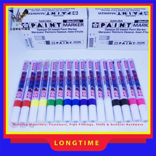 Jual Spidol Ban Sakura Paint Marker Spidol Cat Made ini Japan - Putih ...