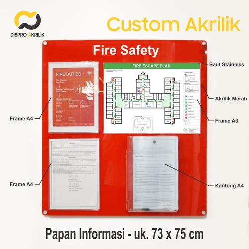 Jual Papan Informasi / Papan dinding / Safety wall board PI 001 - Kota ...