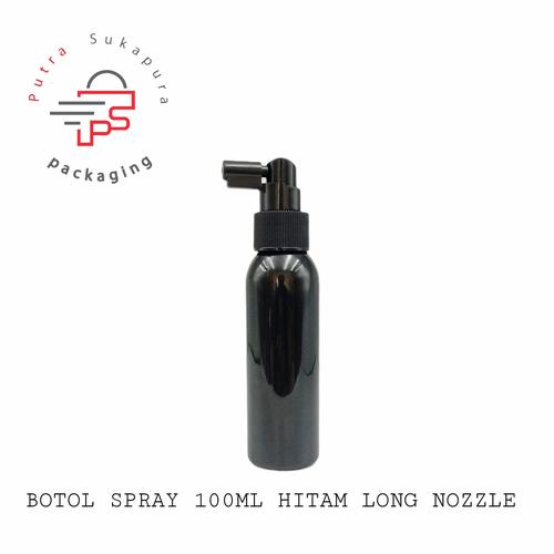Jual botol spray 100ml long nozzle / botol spray 100 ml hitam - TUTUP ...