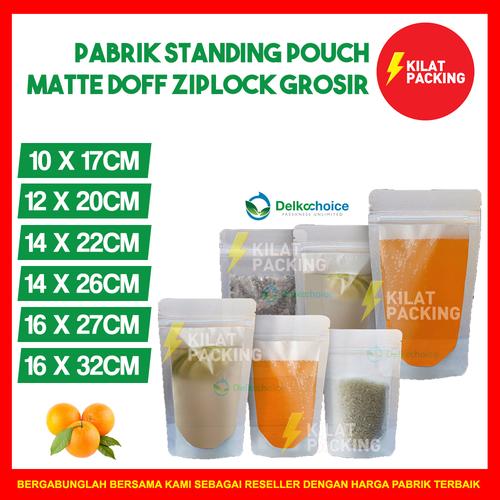Jual STANDING POUCH MATTE DOFF ZIPLOCK / KEMASAN MAKANAN DAN MINUMAN ...