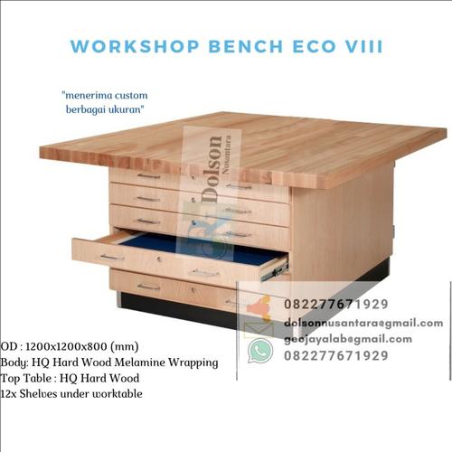 Jual Meja Kerja Workshop Kayu Keras Hard Wood Workstation Bench Work ...