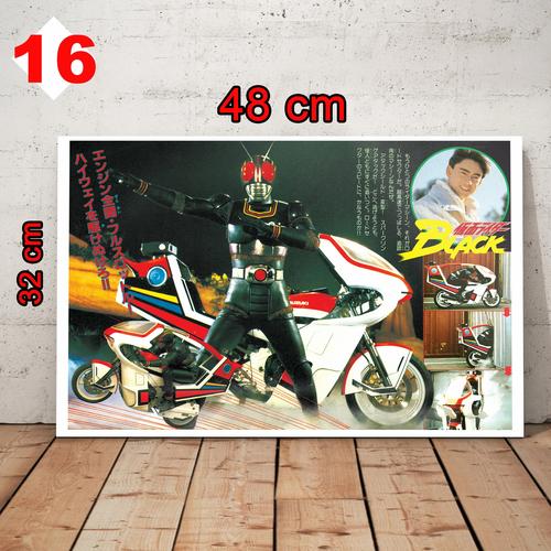 Jual Poster Baja hitam ( kamen rider black) no. 16-20 - Jakarta Timur ...