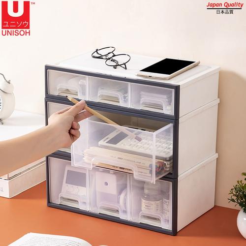 Jual UNISOH Laci Mini Kabinet Lemari Plastik Susun Kotak Penyimpanan ...