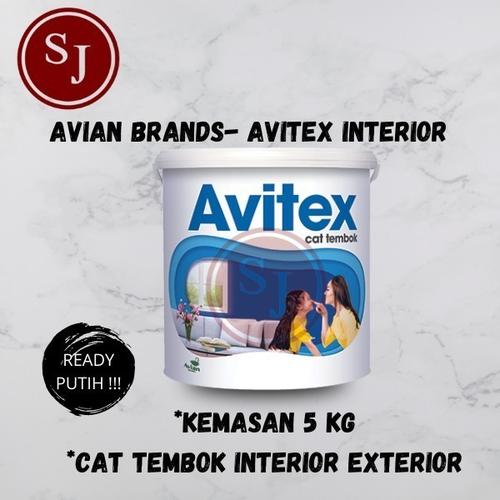 Jual Avitex Cat Tembok 5 KG SW SUPERWHITE / CAT TEMBOK PUTIH 5KG PROMO ...