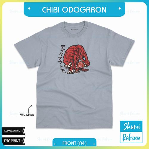Jual KAOS Chibi Odogaron - T-Shirt Game MONSTER HUNTER DTF Print - Abu ...