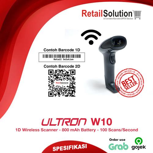 Jual Ultron W10 1D Barcode Scanner Barcode Wireless USB - Kota Bandung - Retail Solution_NEW ...