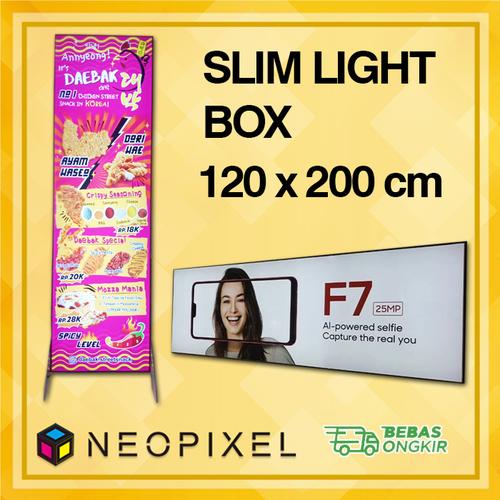 Jual NEON BOX SLIM TIPIS 120X200 CM LIGHT BOX LED LIGHT BOX DISPLAY - 1 ...