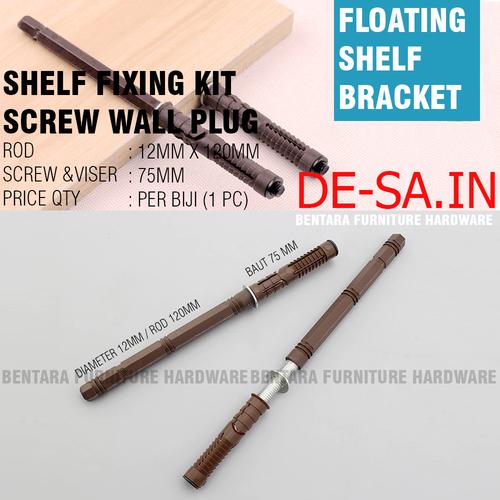 Jual Baut Viser 5 Inchi - Pen Ambalan Melayang Dinding Floating Shelf ...