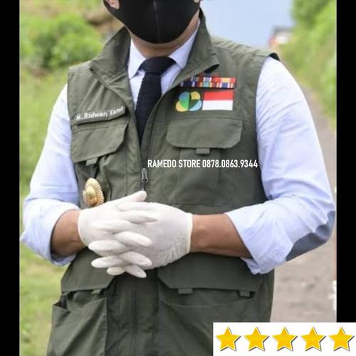 Jual Rompi lapangan Rompi custom Rompi Ridwan Kamil - Hijau, M - Kota ...