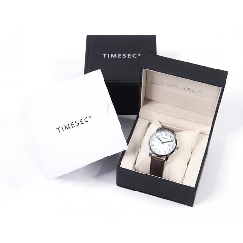 Jual Timesec Vitelli Men Watch Casual Leather Dial Design Bonus Premium Box - Black White ...