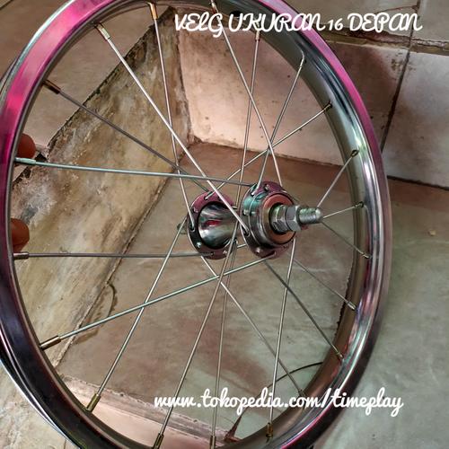 Jual VELG BESI SEPEDA ANAK STEEL UKURAN 16 SUDAH JADI SIAP PAKAI ...