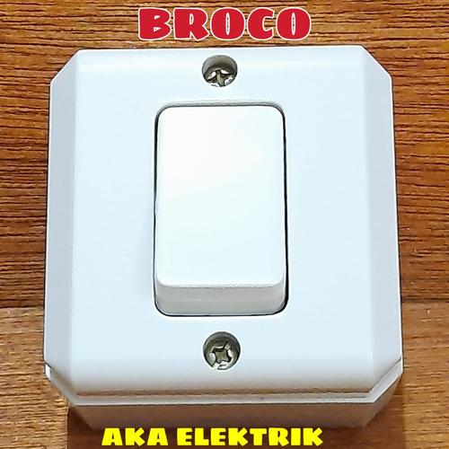Jual SAKLAR ENGKEL/SINGLE BROCO OUTBOW PERSEGI CREAM 16210 - Jakarta ...