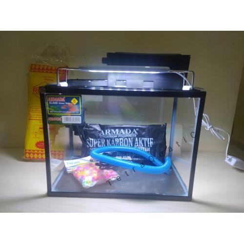 Jual Paket Aquarium Full Set Ukuran S Lengkap Pompa + Box Filter ...