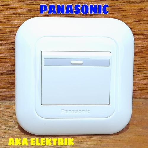 Jual SAKLAR ENGKEL LEBAR PANASONIC WIDE SERIES PUTIH WEJ78029W+WEJ5541W ...