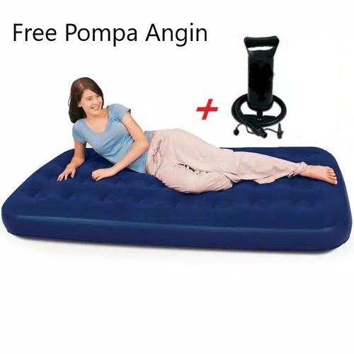 Jual Kasur Angin Single + POMPA portable lipat air bed matras tidur ...