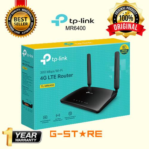 Jual TP-LINK TL-MR6400 WIRELESS N 4G ROUTER WITH SLOT SIM CARD - Kota ...