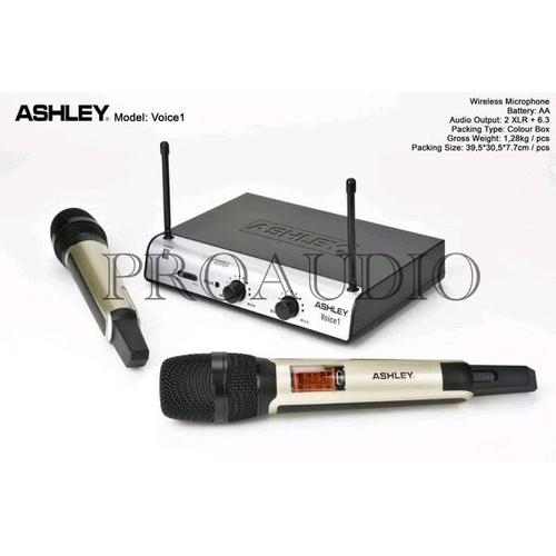 Jual Mic Wireless Ashley Voice 1 Voice1 HH PP Microphone Wireless Original - Hitam - Kota Medan ...
